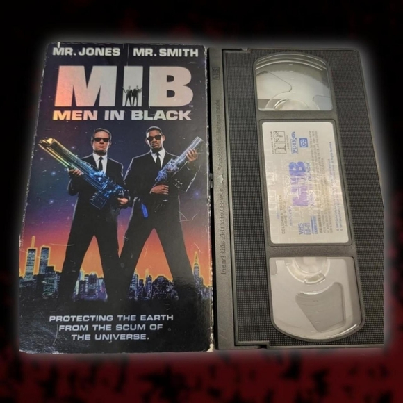 Media | Men In Black Vhs Tape Holographic Mib | Poshmark